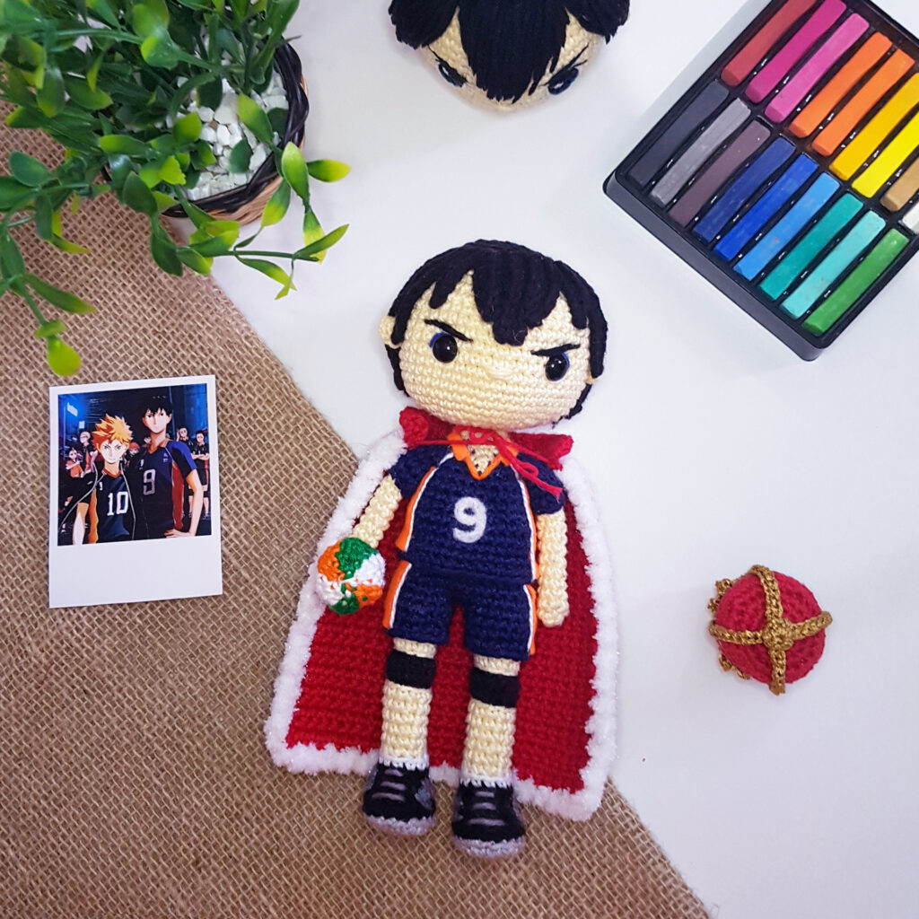 Tobio Kageyama (Haikyuu!!) Amigurumi | Receitas - Bosquegurumi