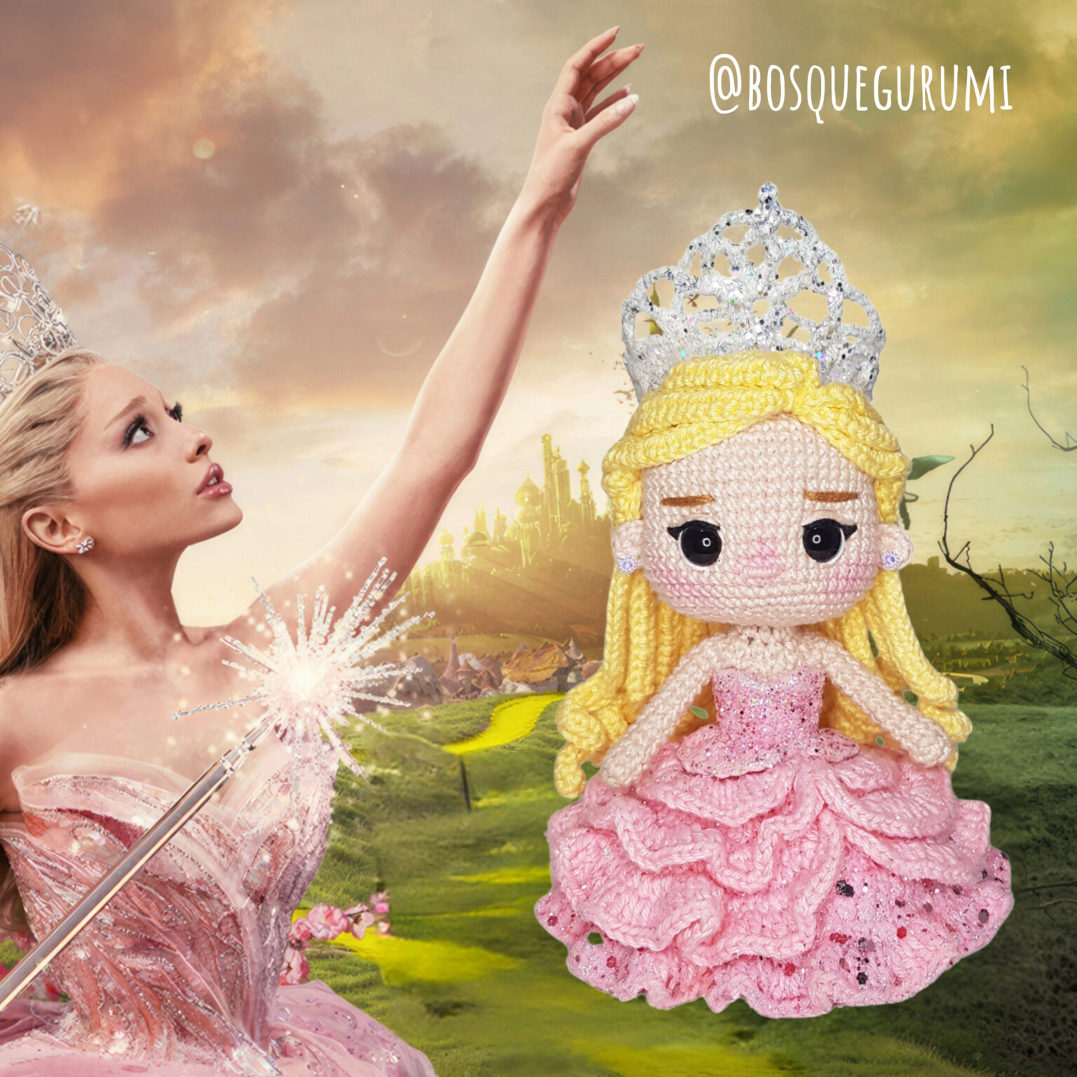 Elphaba & Glinda amigurumi patterns (Wicked) Bosquegurumi