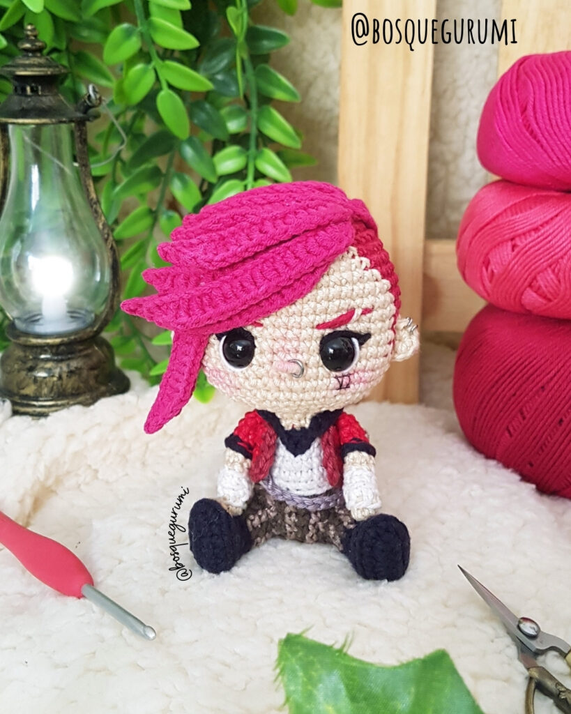 Jinx, VI & Ekko:: Arcane/LOL pattern bundle - Bosquegurumi